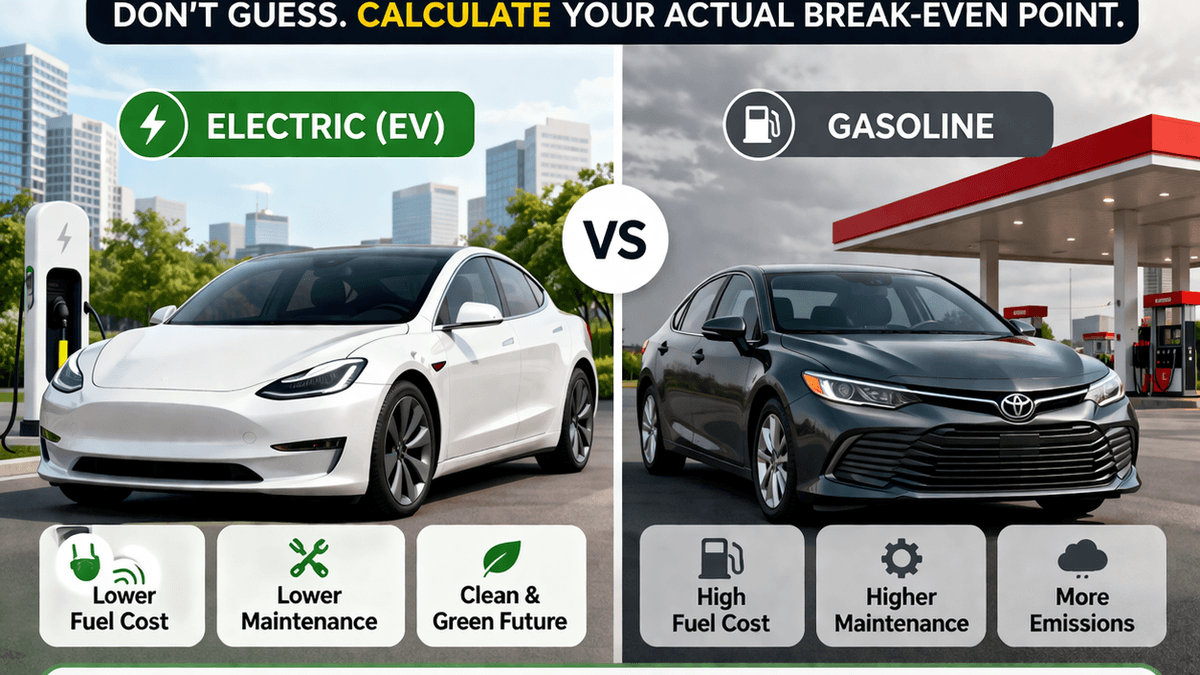 EV vs Gas Break-Even Calculator (2026): When Do EVs Pay Off? | NextGen Auto